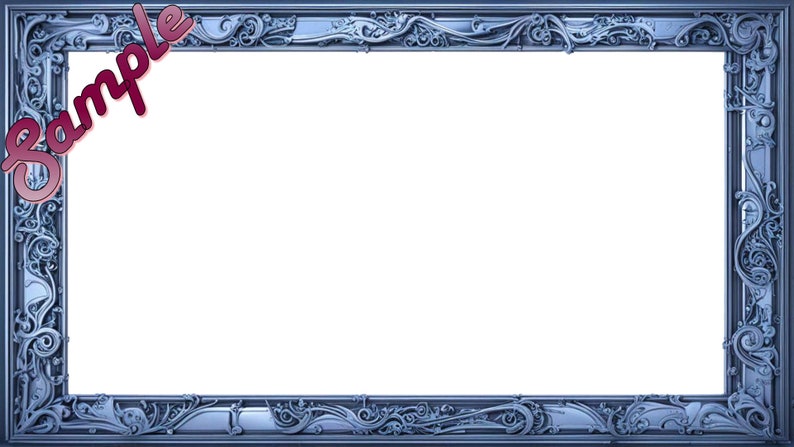 Set of 4 Digital Frames 1920 X 1080 PNG Files - Etsy