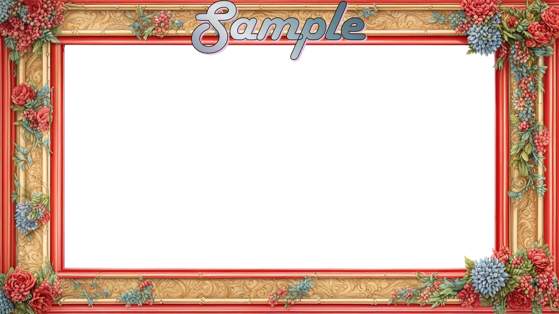 Set of 4 Digital Frames 1920 X 1080 PNG Files - Etsy