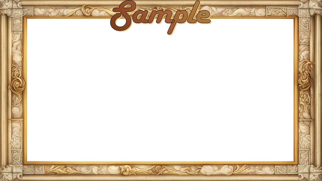 Set of 4 Digital Frames 1920 X 1080 PNG Files - Etsy