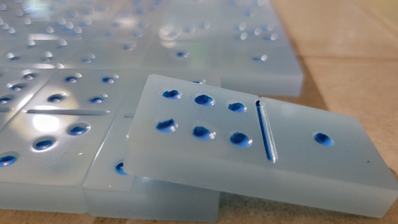 Pearl Arctic Blue Domino Set - Etsy