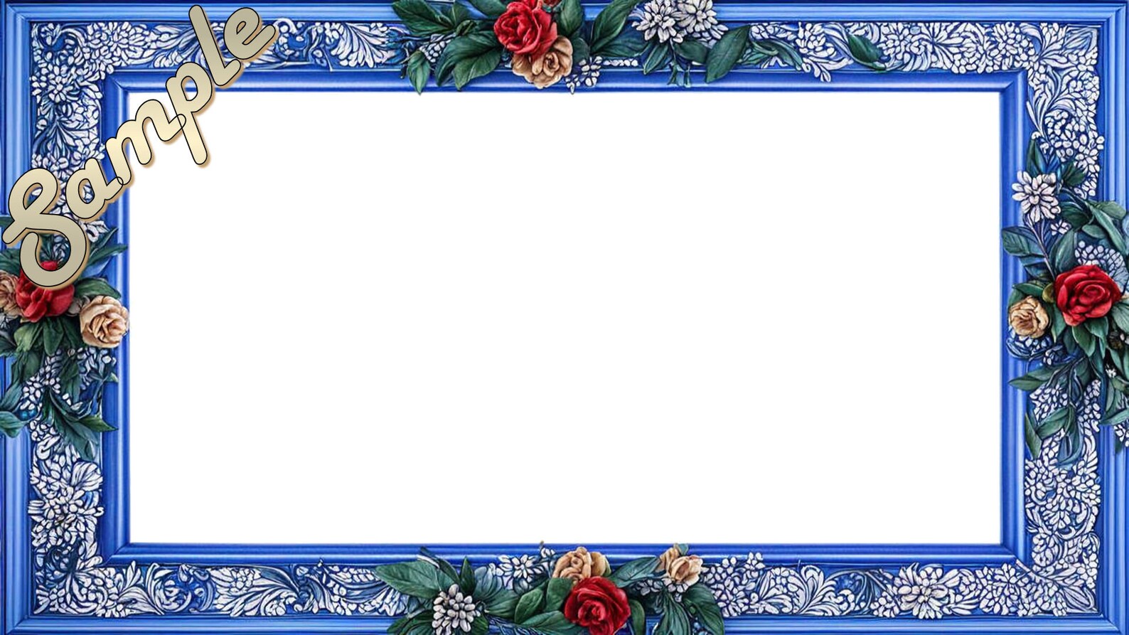 Set of 4 Digital Frames 1920 X 1080 PNG Files - Etsy