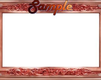 Set of 4 Digital Frames 1920 X 1080 PNG Files - Etsy