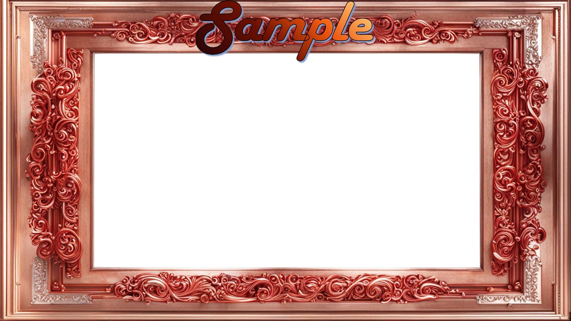 Set of 4 Digital Frames 1920 X 1080 PNG Files - Etsy