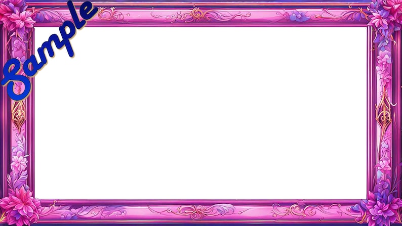 Set of 4 Digital Frames 1920 X 1080 PNG Files - Etsy