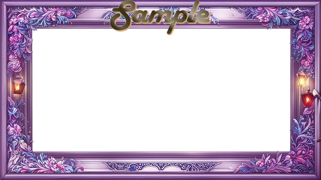 Set of 4 Digital Frames 1920 X 1080 PNG Files - Etsy