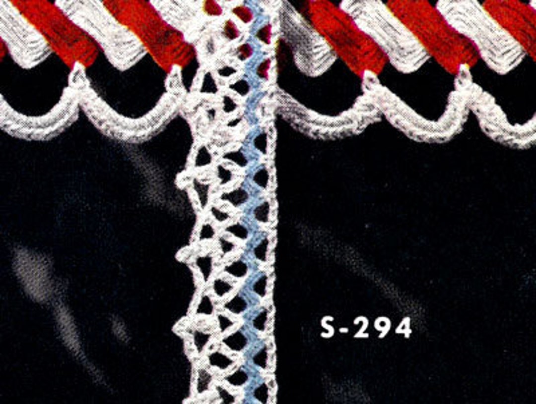 Blue Rick Rack Edging PDF Crochet Pattern - Etsy