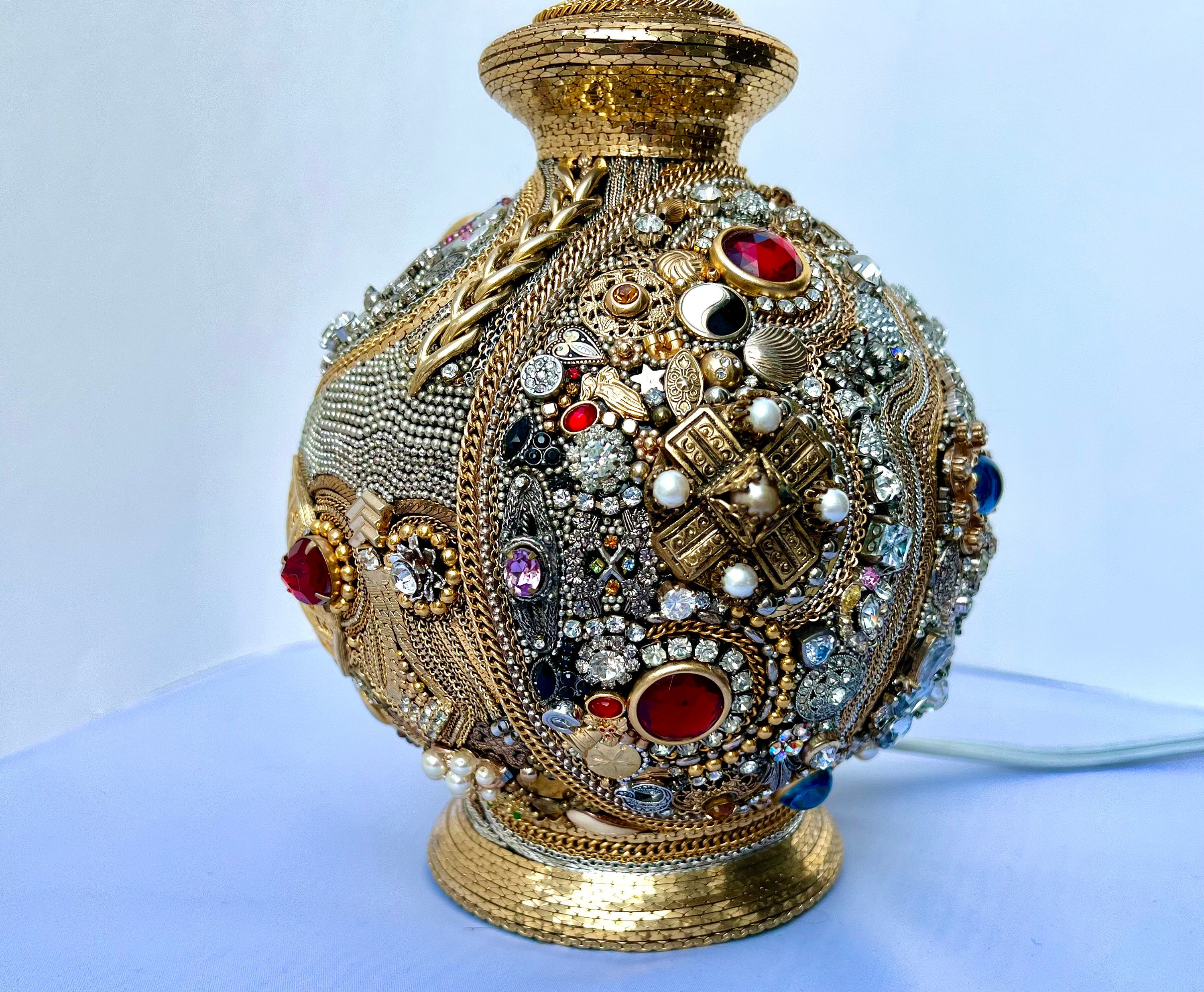 Jeweled Table Lamp - Etsy