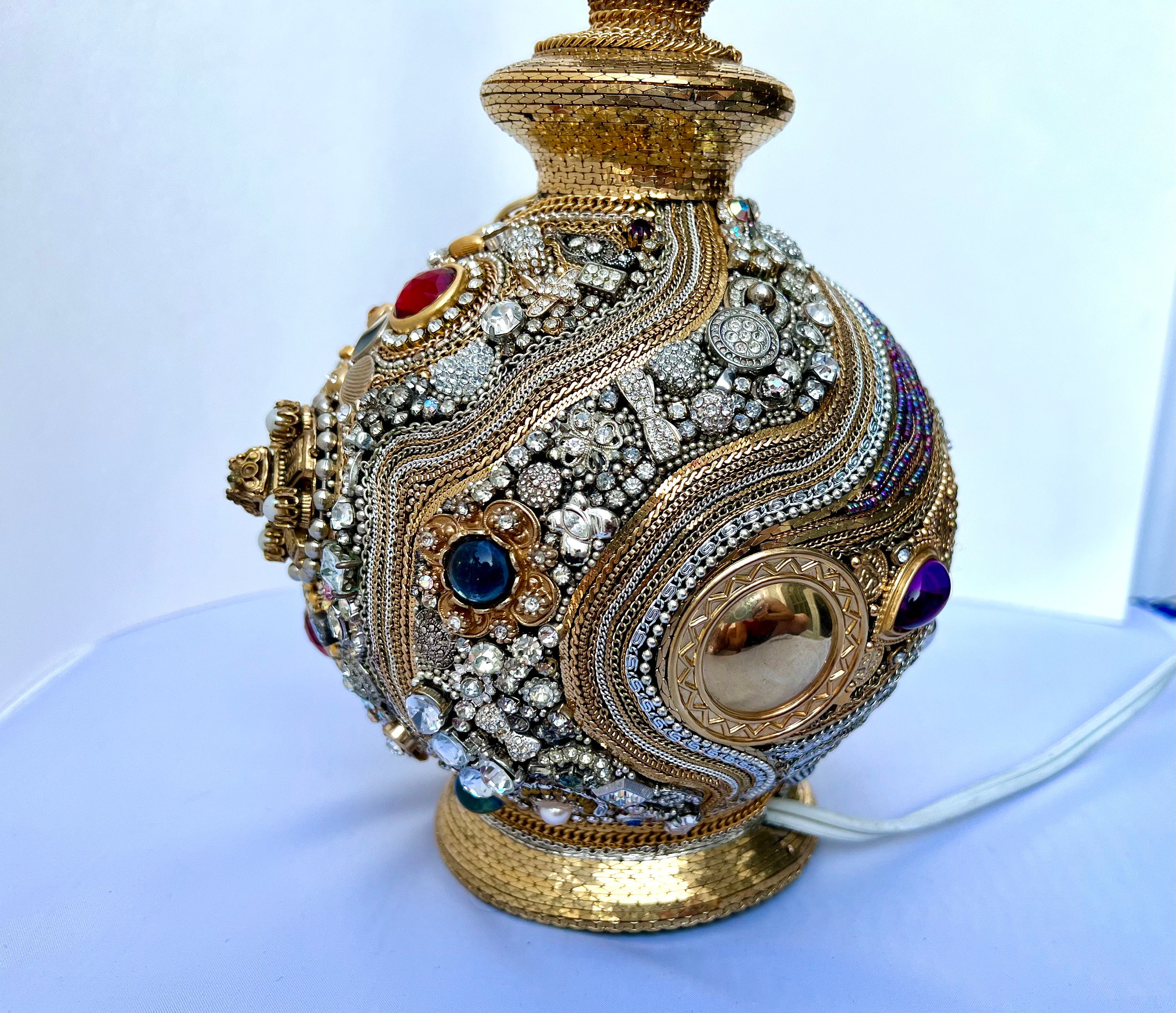 Jeweled Table Lamp - Etsy