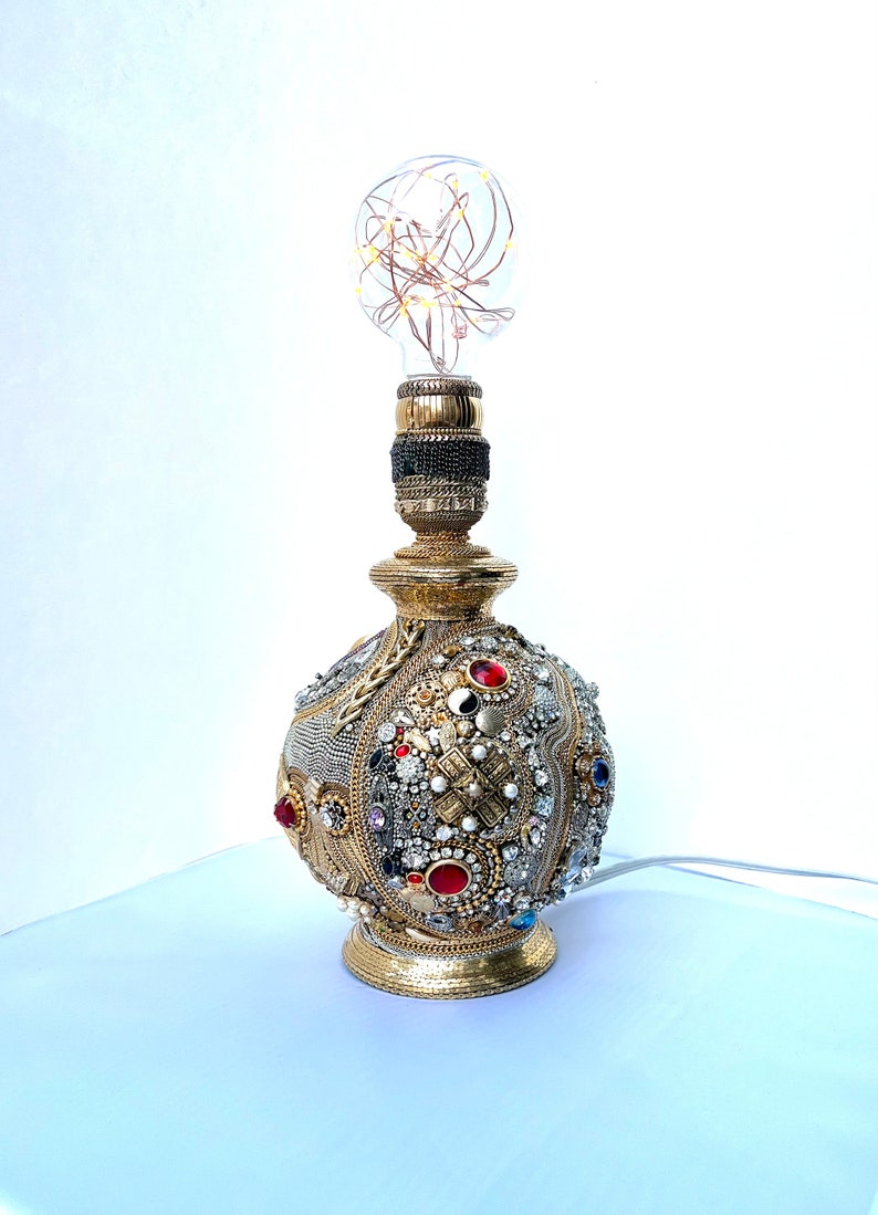Jeweled Table Lamp - Etsy
