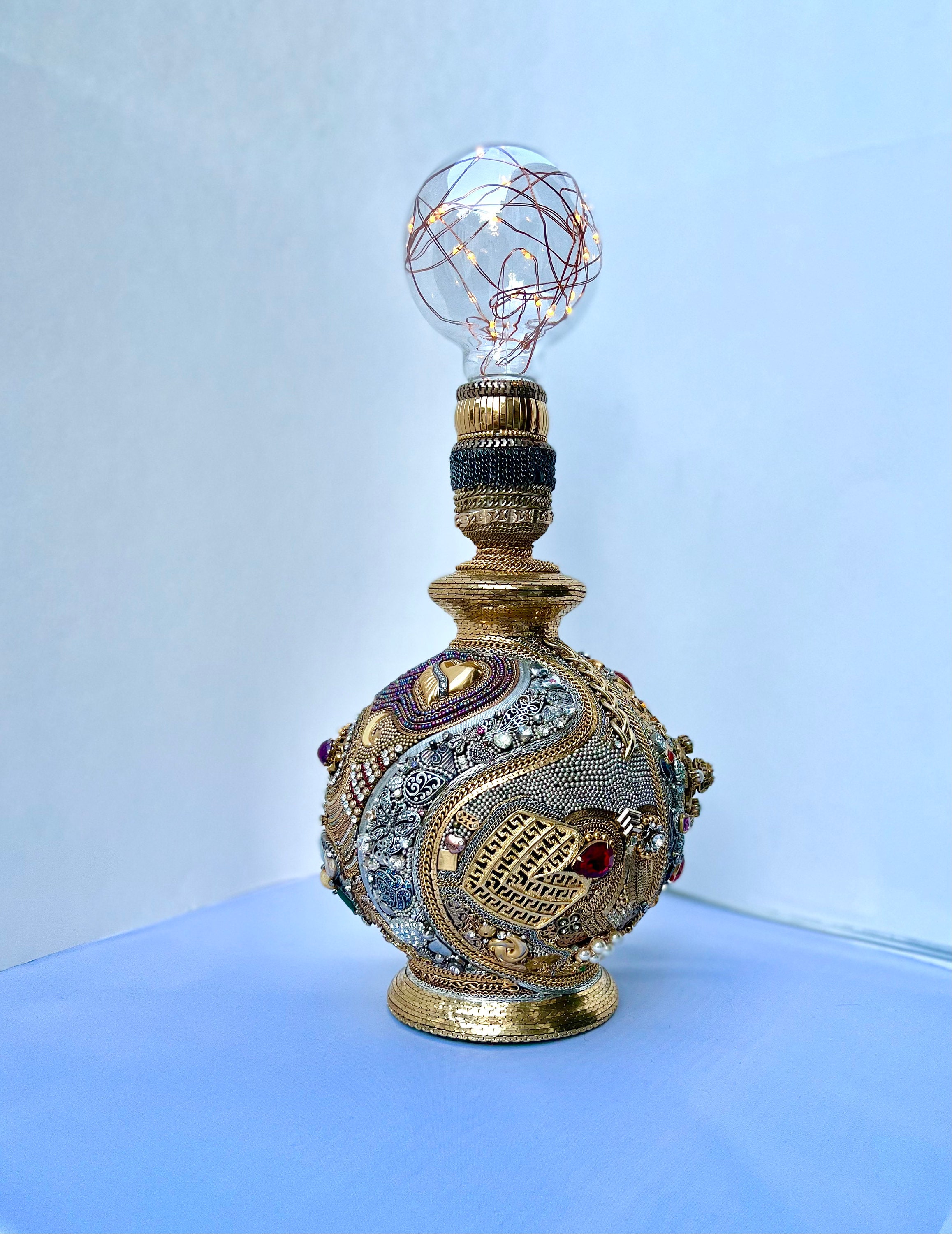 Jeweled Table Lamp - Etsy