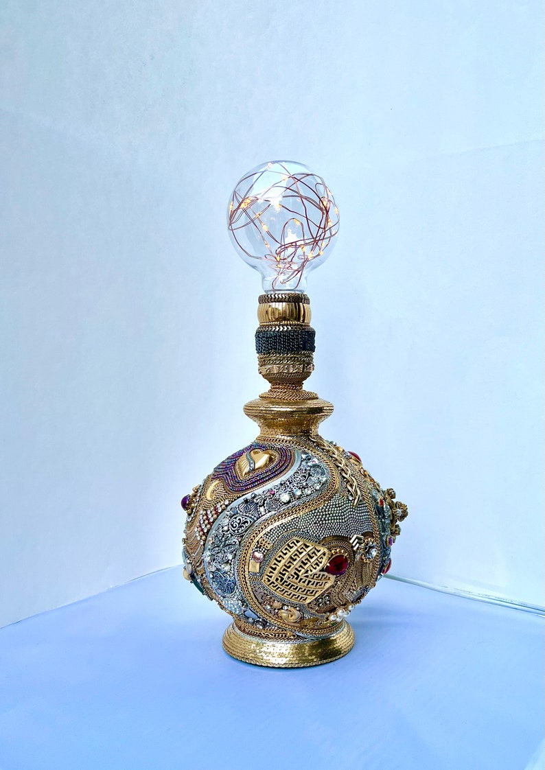 Jeweled Table Lamp - Etsy