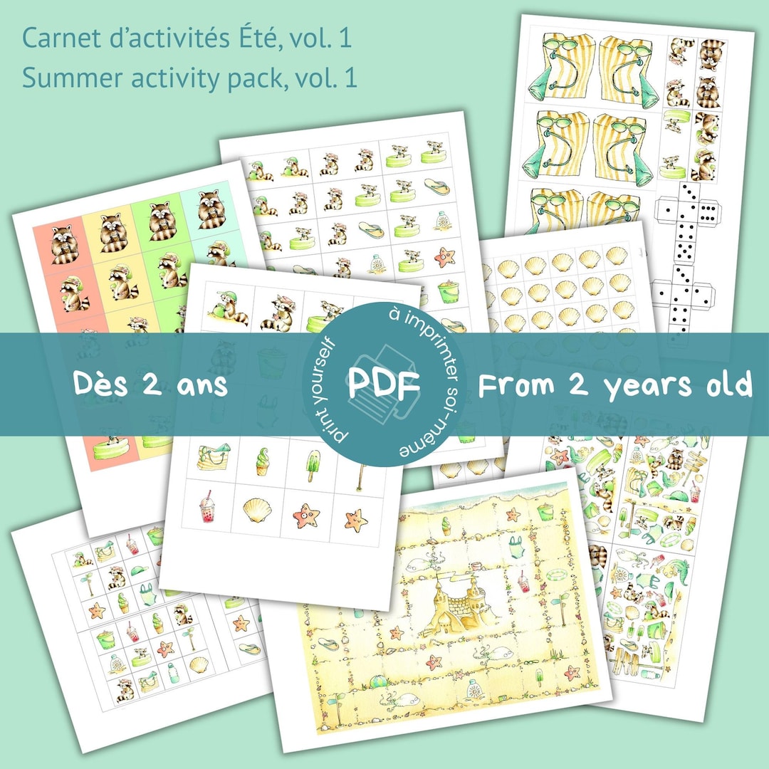 Printable Activity Kit “hello Summer!” : Fun and Educational Games for ...