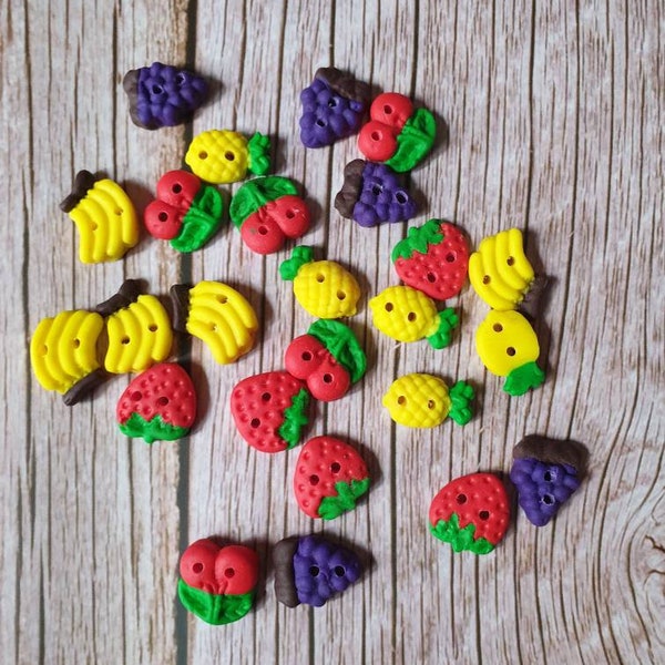 Fruit Buttons - Etsy