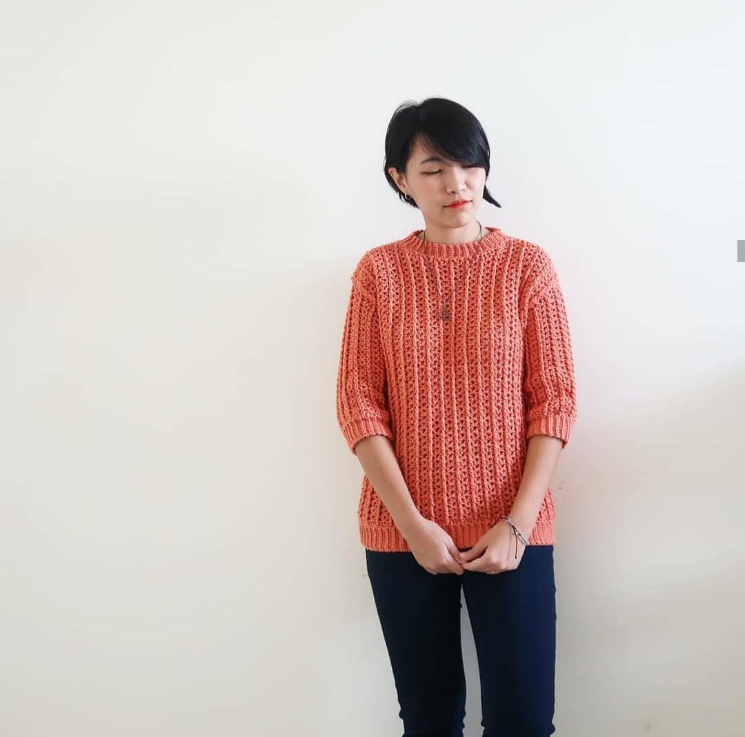 Persimmon Sweater - Etsy