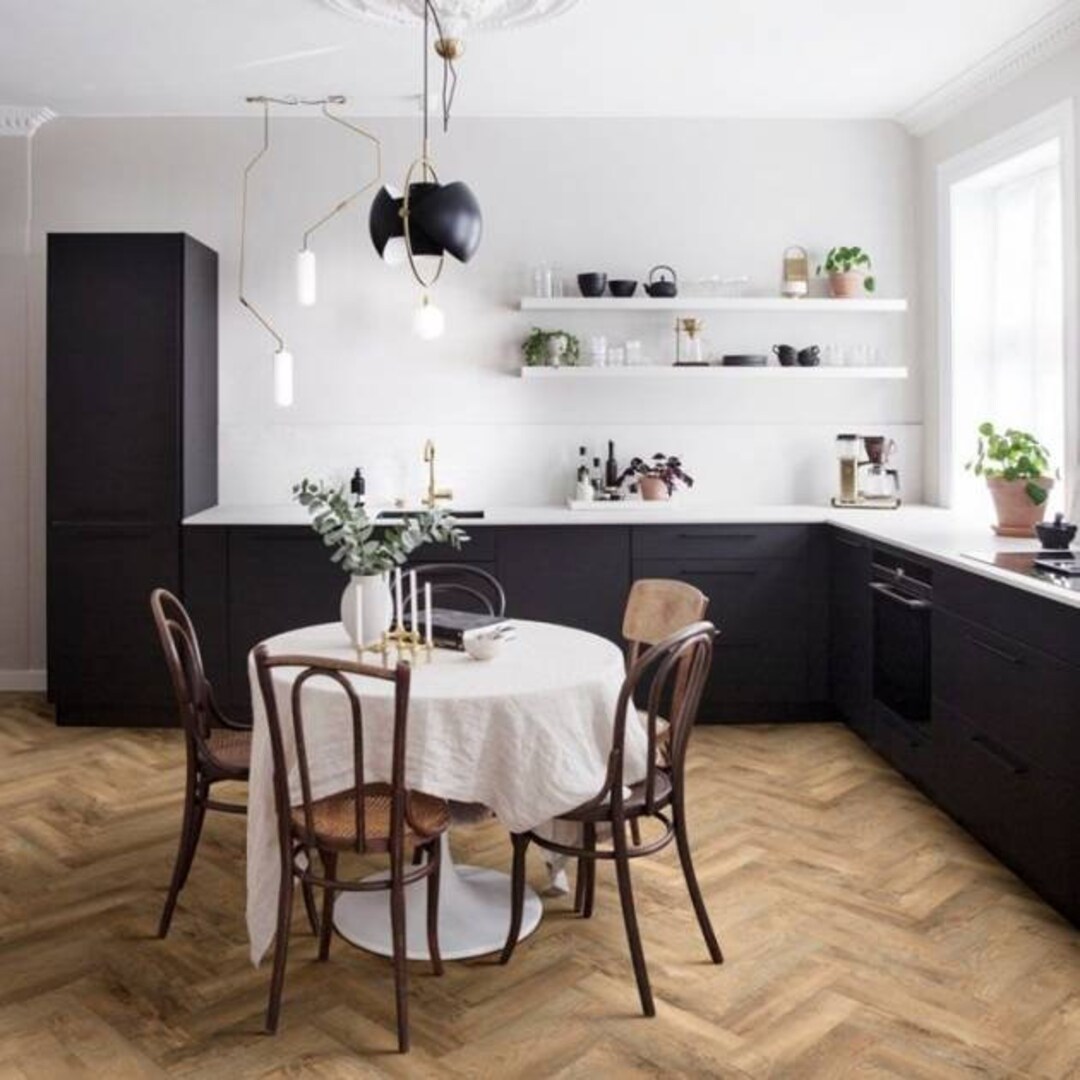 Herringbone Fontainebleau Sheet Vinyl Flooring. 2 Metre Wide Roll. 78 ...