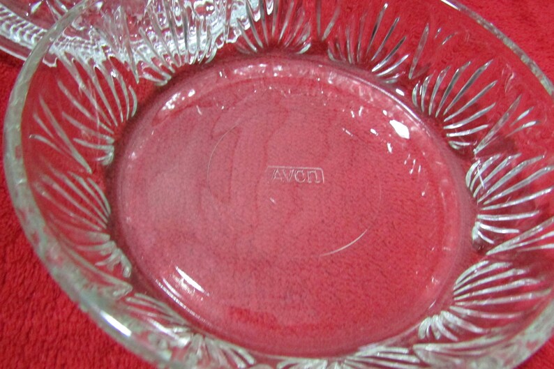Vintage Avon Crystal Cut Candy Dish With Lid - Etsy