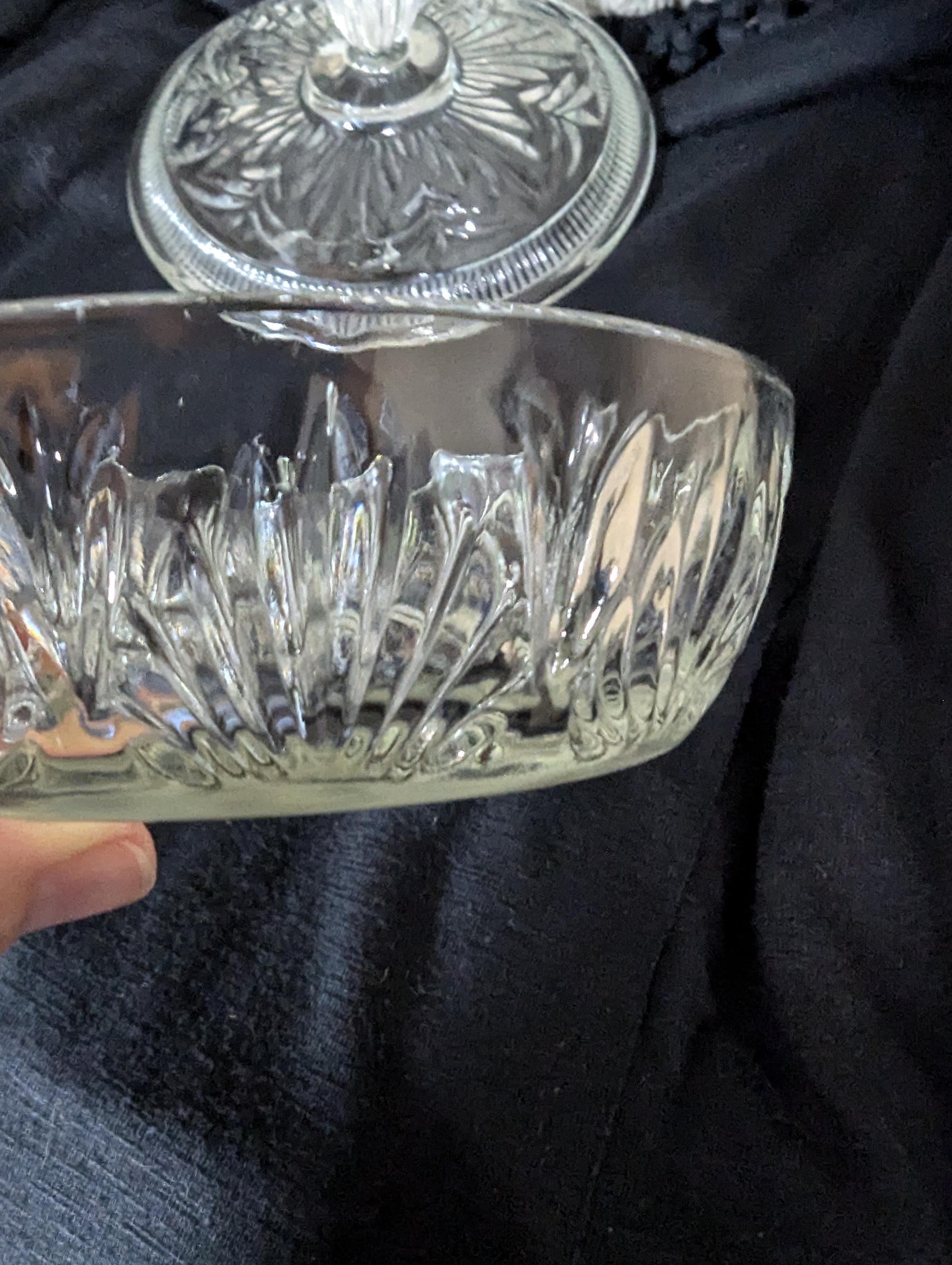 Vintage Avon Crystal Cut Candy Dish With Lid - Etsy