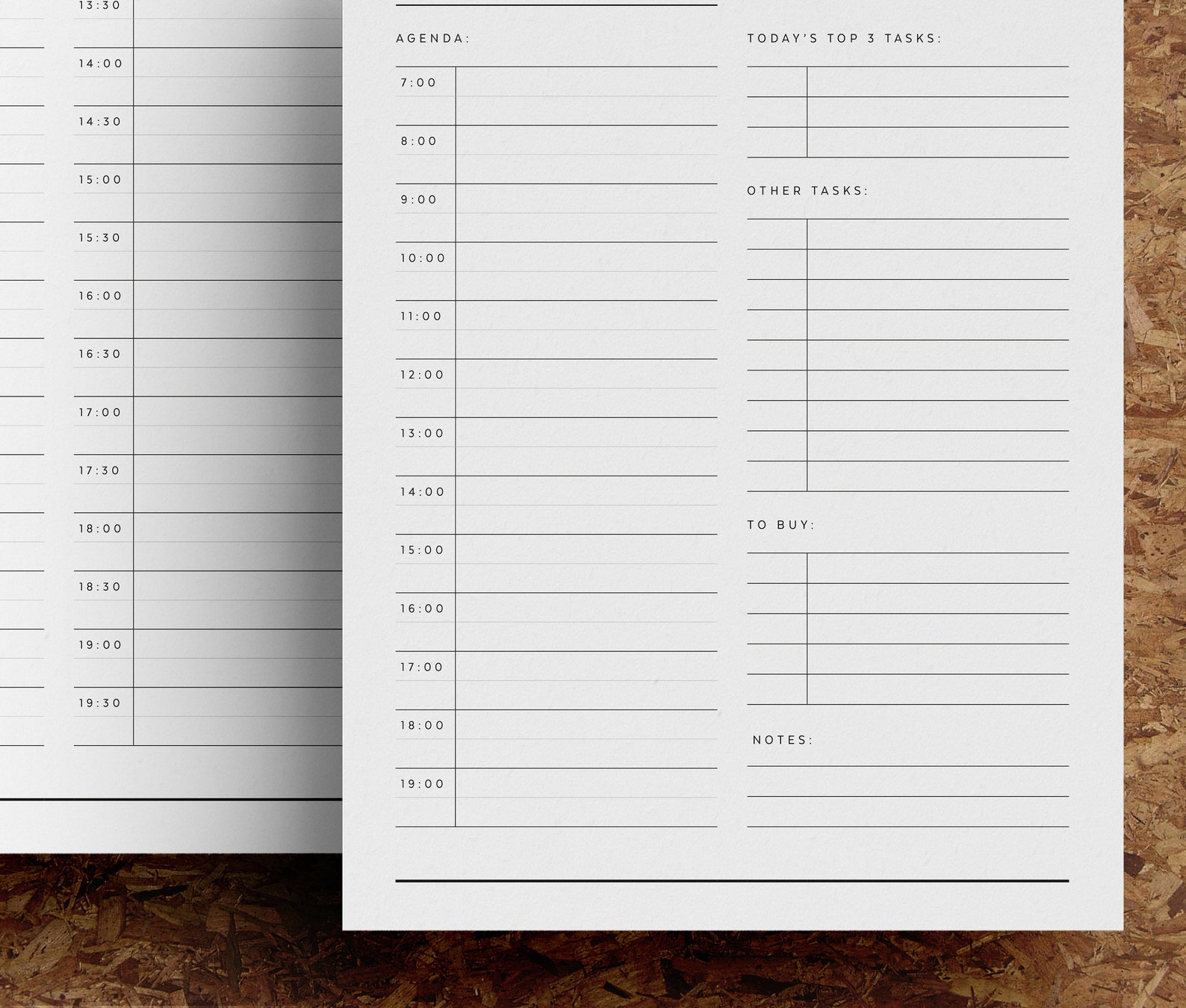 Daily Schedule & Task Planner Printable | Day Planner | Appointment ...
