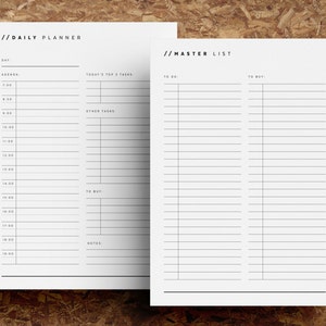 Printable Planner Bundle | Undated Planner Pages | Yearly Monthly ...