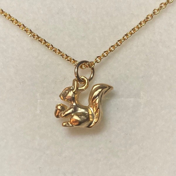 Squirrel Necklace - Etsy