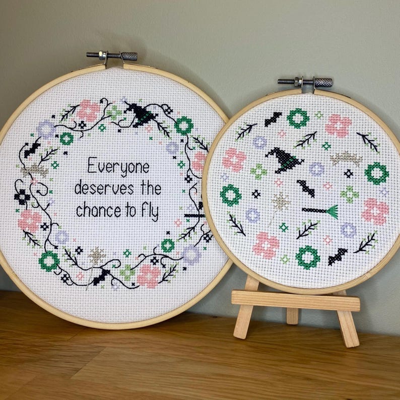 Mini Wicked Inspired Modern Cross Stitch PDF Pattern Instant Download ...