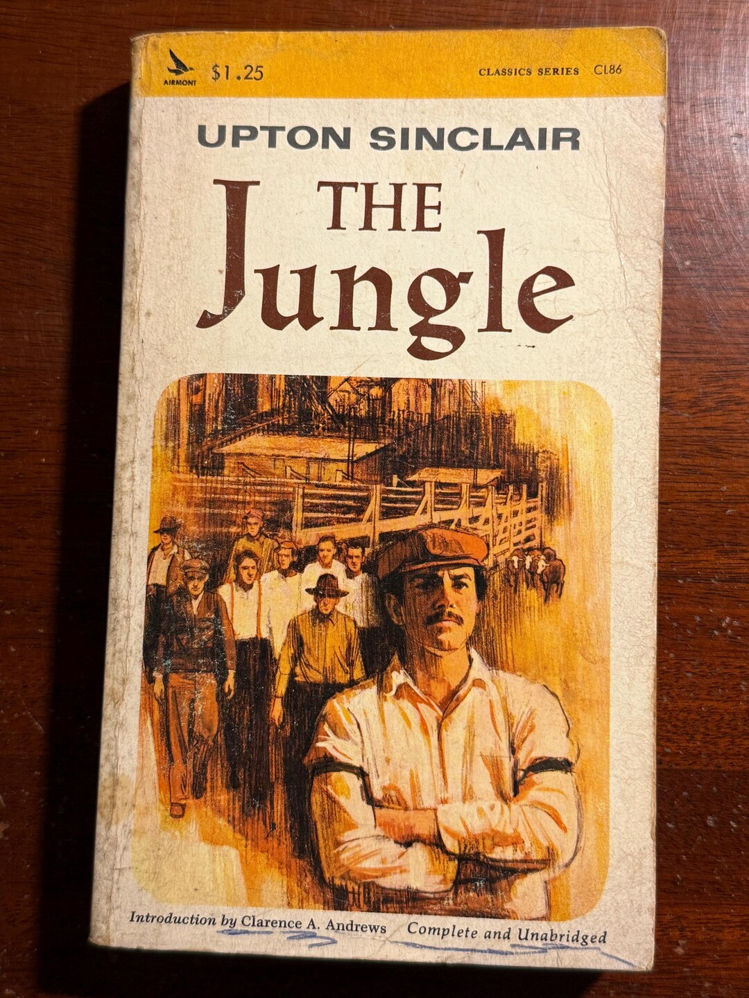 Upton Sinclair the Jungle 1965 1960s Vintage Mass Market Paperback Book ...