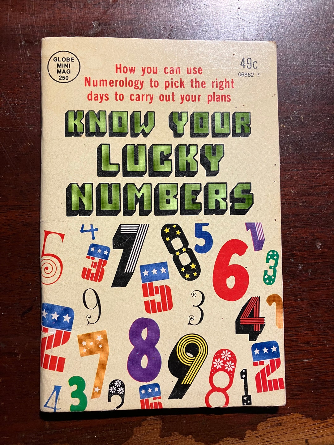 Know Your Lucky Numbers Globe Mini Mag 1978 1970s Numerology Vintage ...