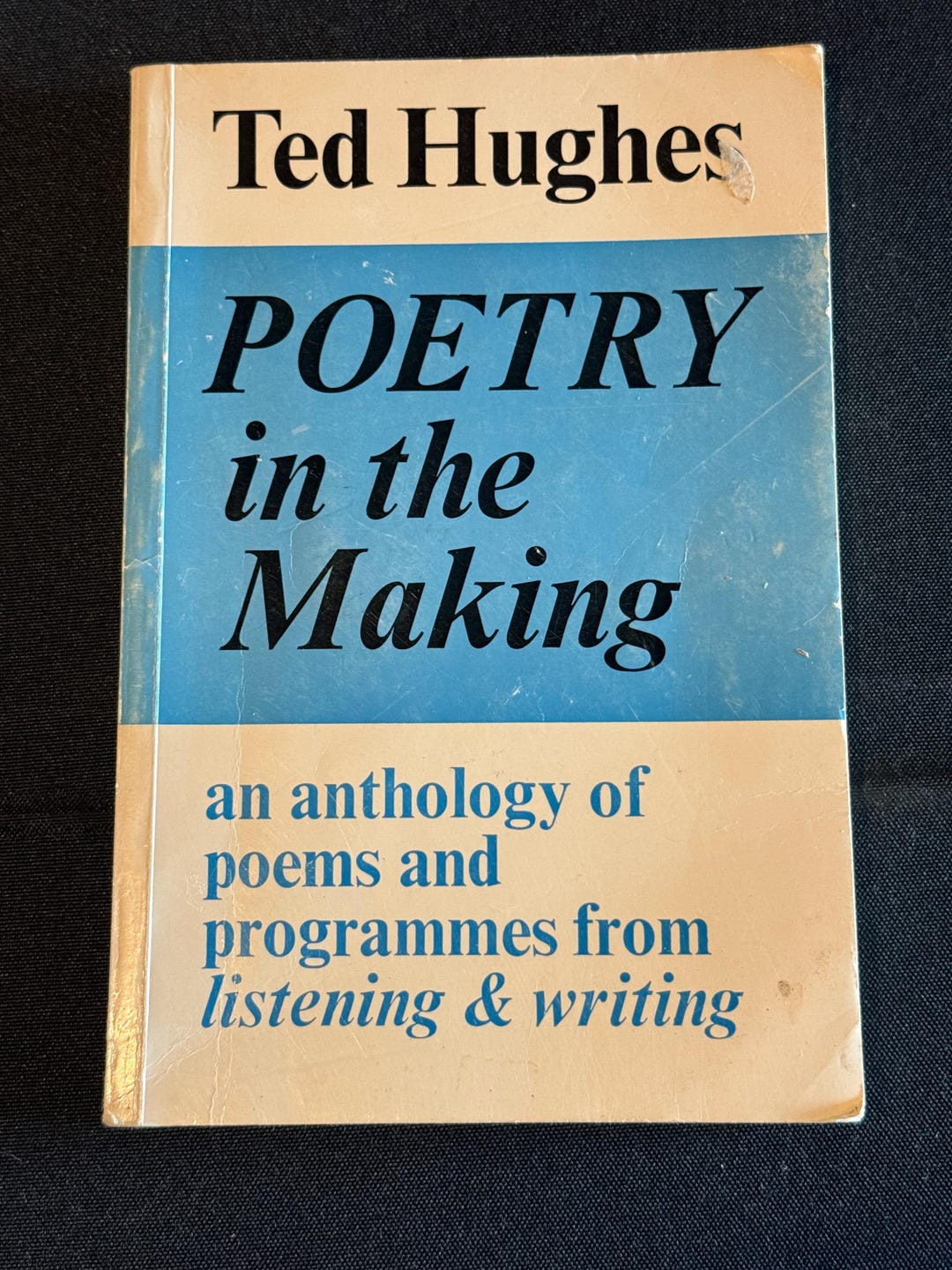 Ted Hughes Poetry in the Making Anthology 1975 1970s Vintage Paperback ...