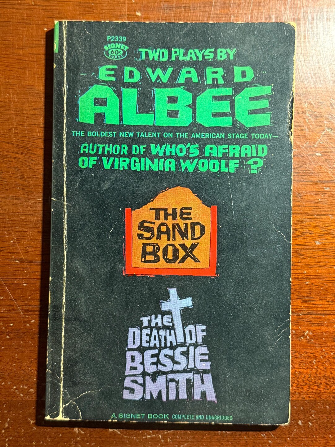 Two Plays Edward Albee the Sand Box Bessie Smith 1960s Vintage Mass Market Paperback Book - Etsy