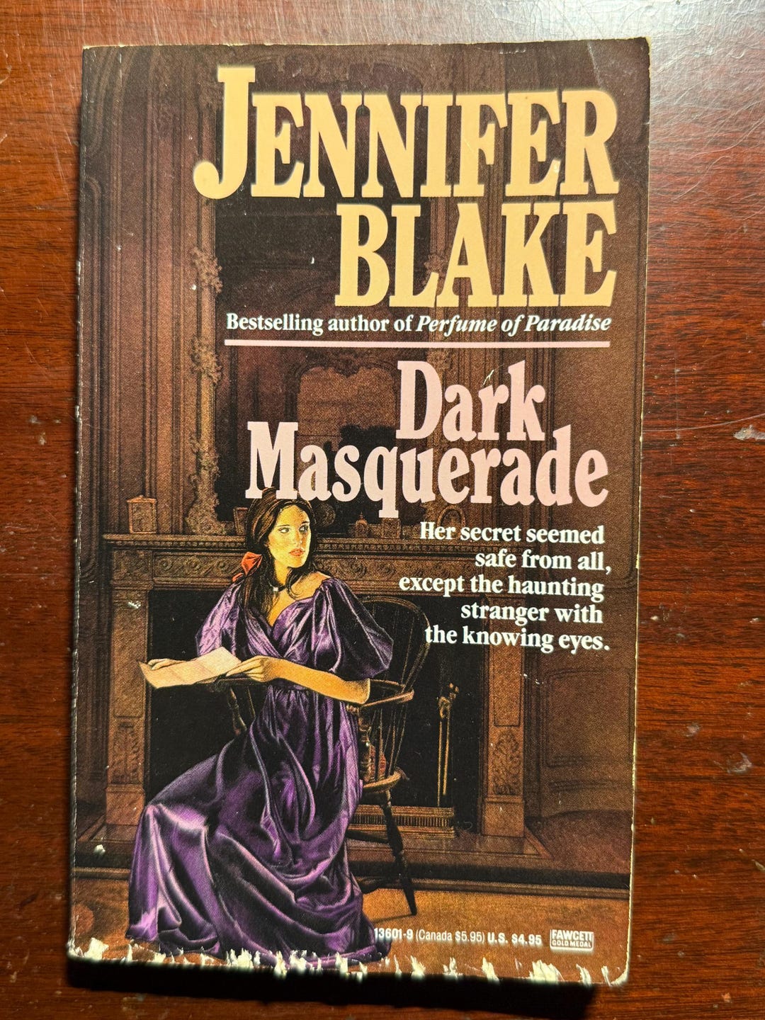 Dark Masquerade Jennifer Blake 1991 1990s Gothic Horror Vintage Mass ...