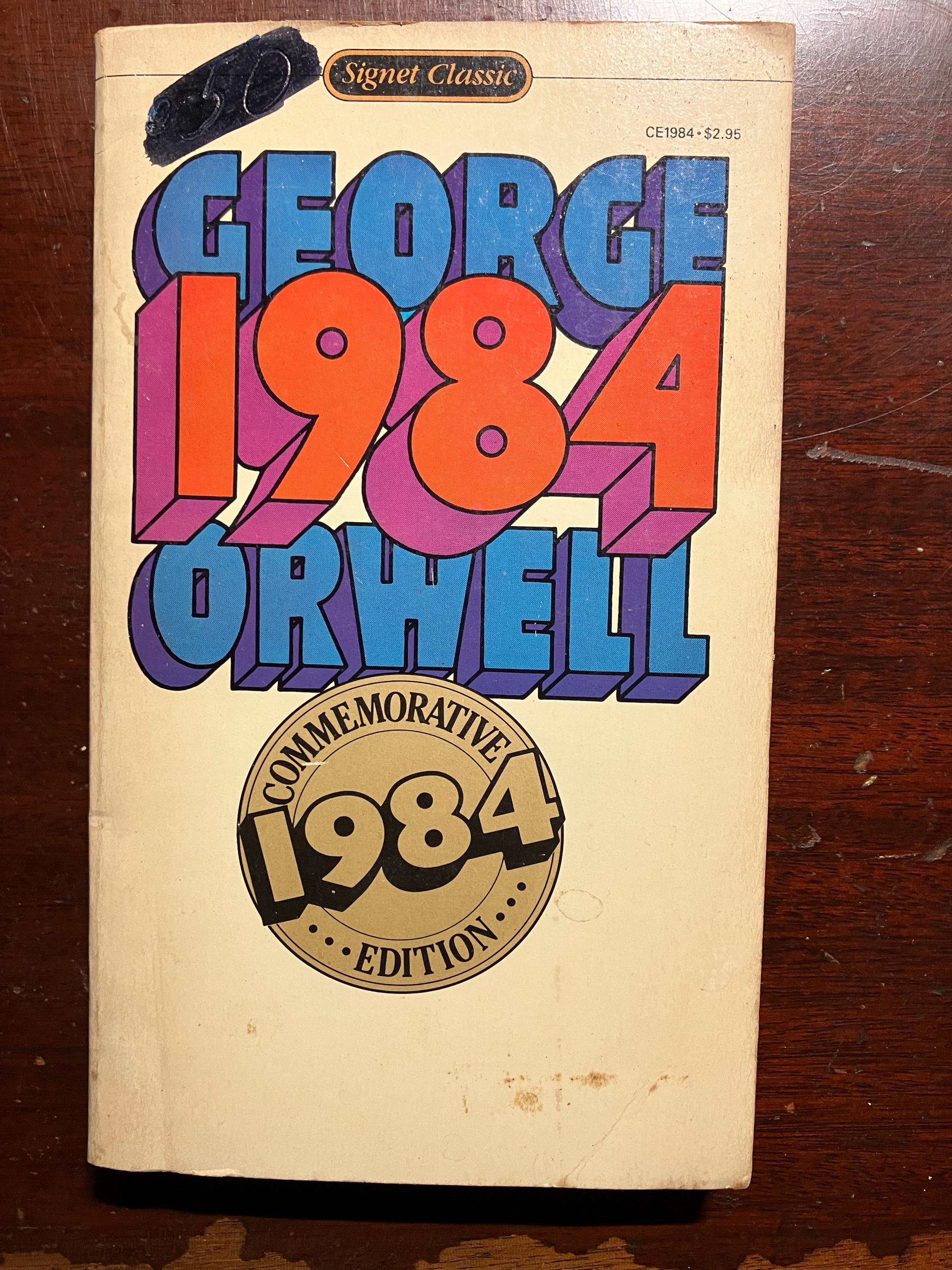George Orwell 1984 Signet Commemorative Edition 1983 1980s Vintage Mass Market Paperback Book - Etsy
