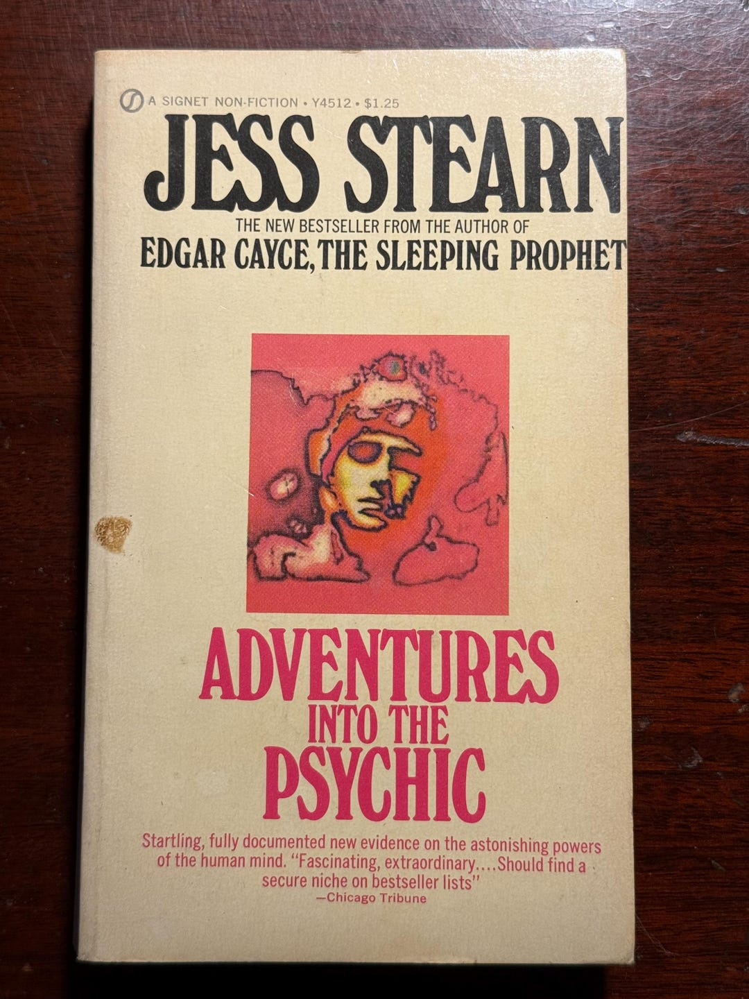 Adventures Into the Psychic Jess Stearn 1971 1970s Vintage Mass Market ...
