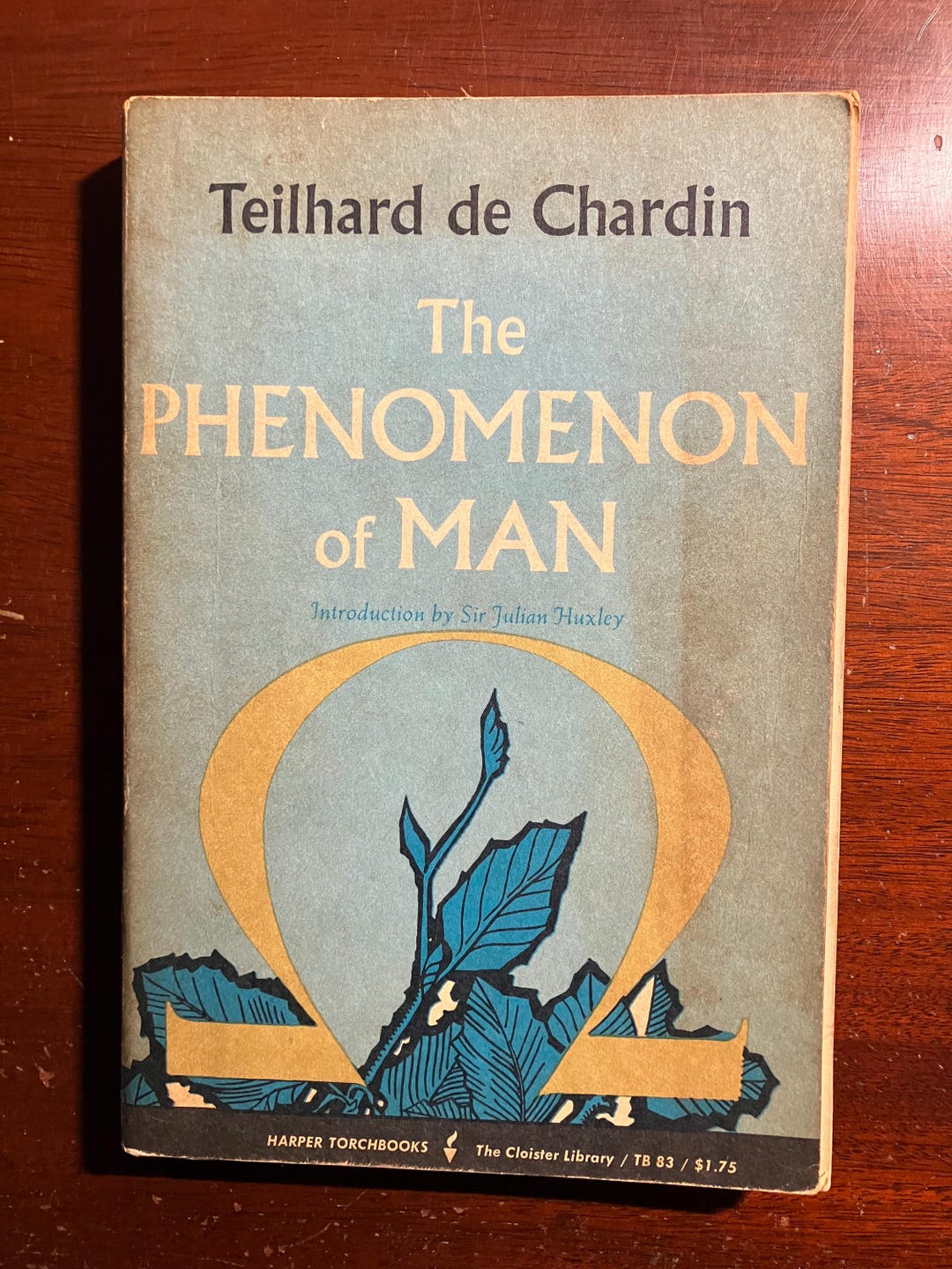 Teilhard De Chardin the Phenomenon of Man 1961 1960s Vintage Paperback ...
