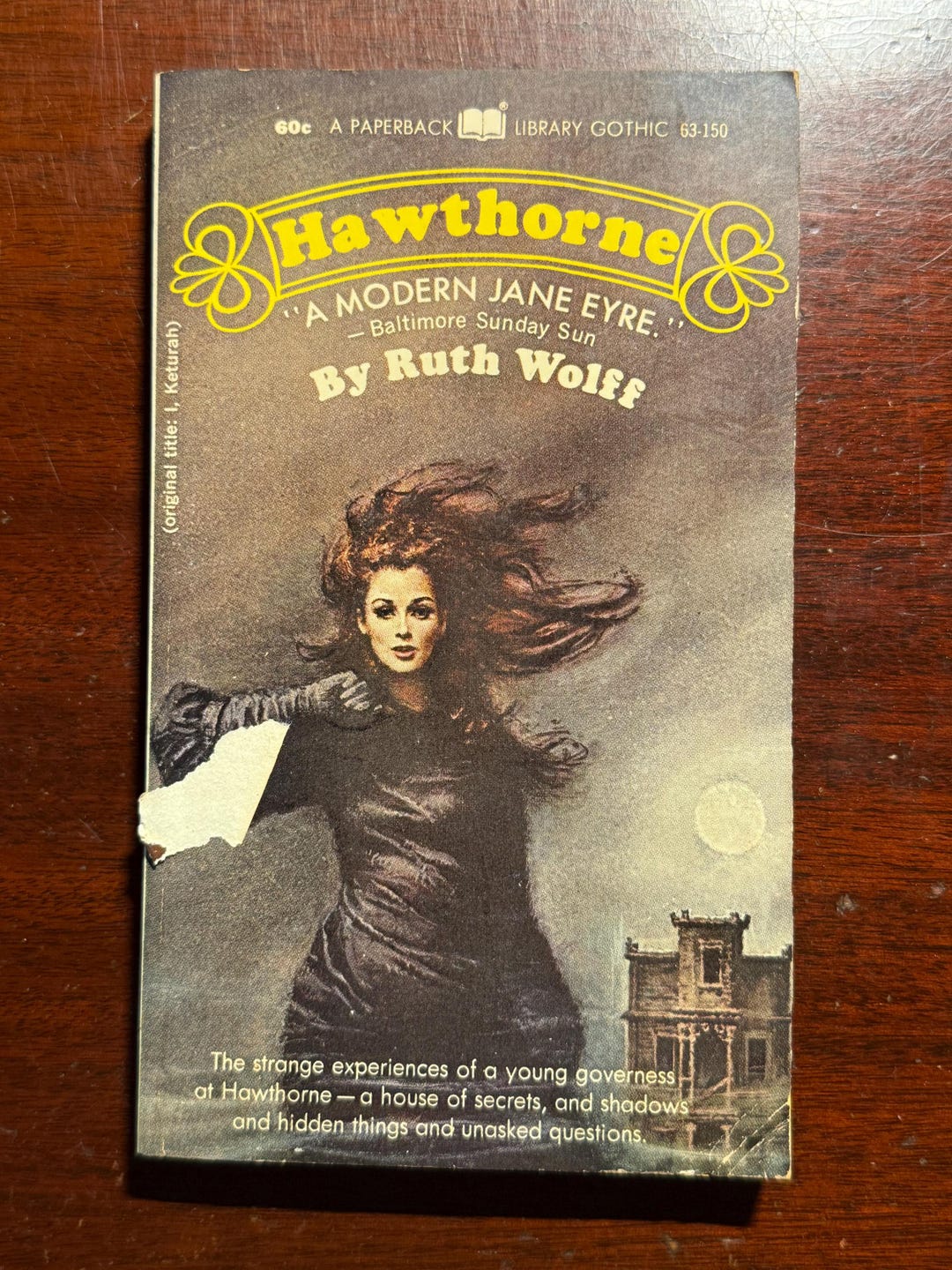 Hawthorne Ruth Wolff Gothic Horror 1969 1960s Vintage Mass Market ...