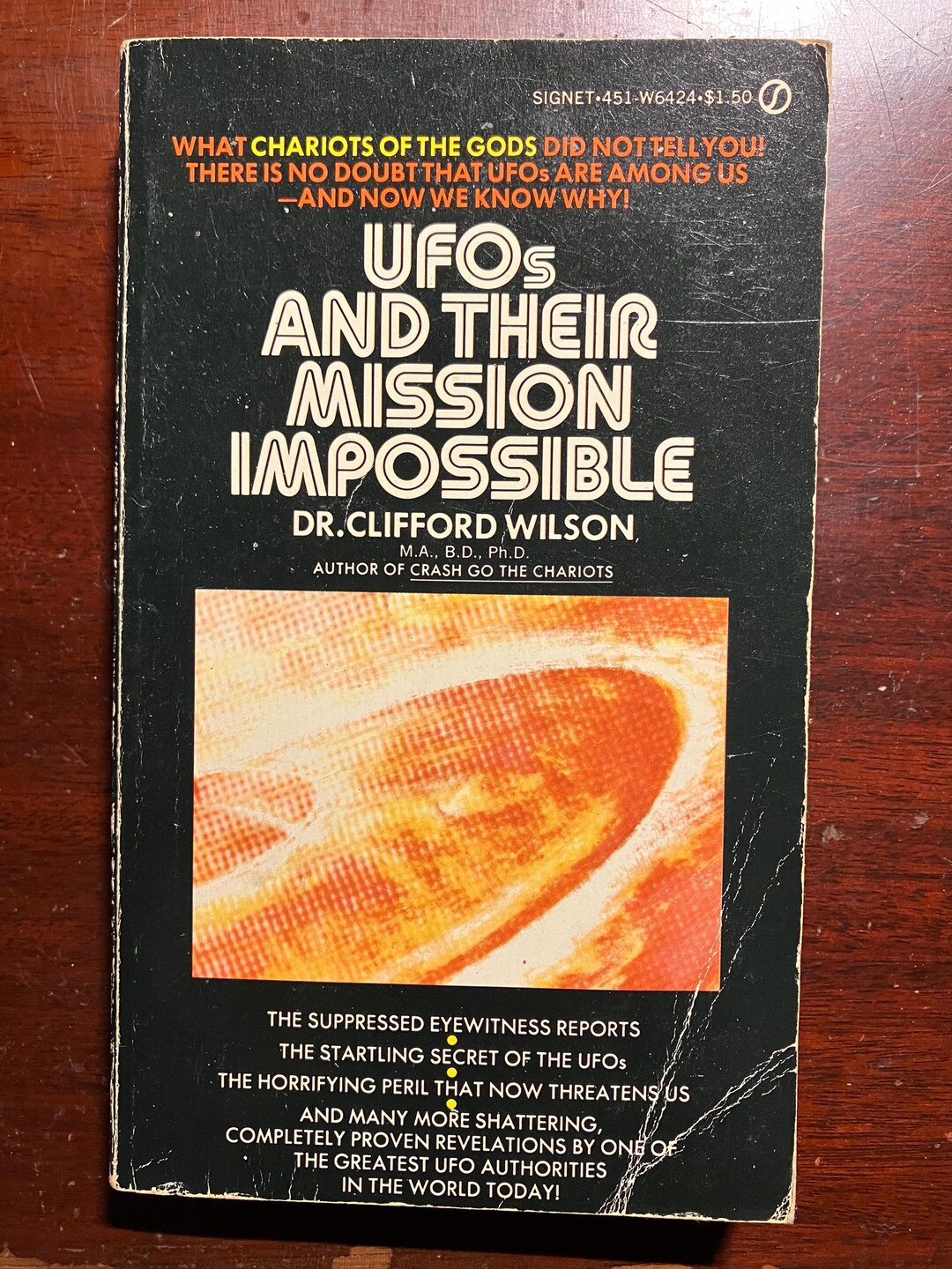 Ufos and Their Mission Impossible Clifford Wilson 1975 1970s Vintage ...
