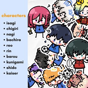 Blue Lock Mini Acrylic Stands (blind Box/random) | Isagi Chigiri Nagi ...
