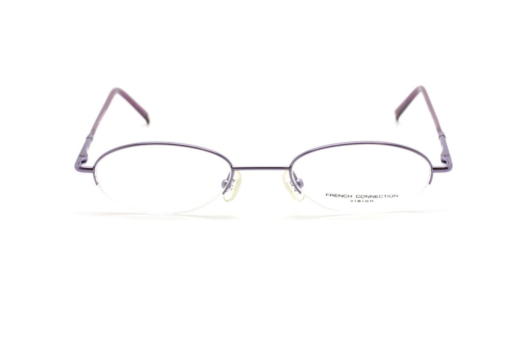 Vintage Eyewear By FCUK Retro Designer Halbrand Brille Mit Lila Finish ...