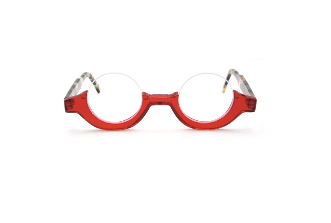 Schnuchel Handmade Half Rim Supra Spectacles in Tortoiseshell Effect ...