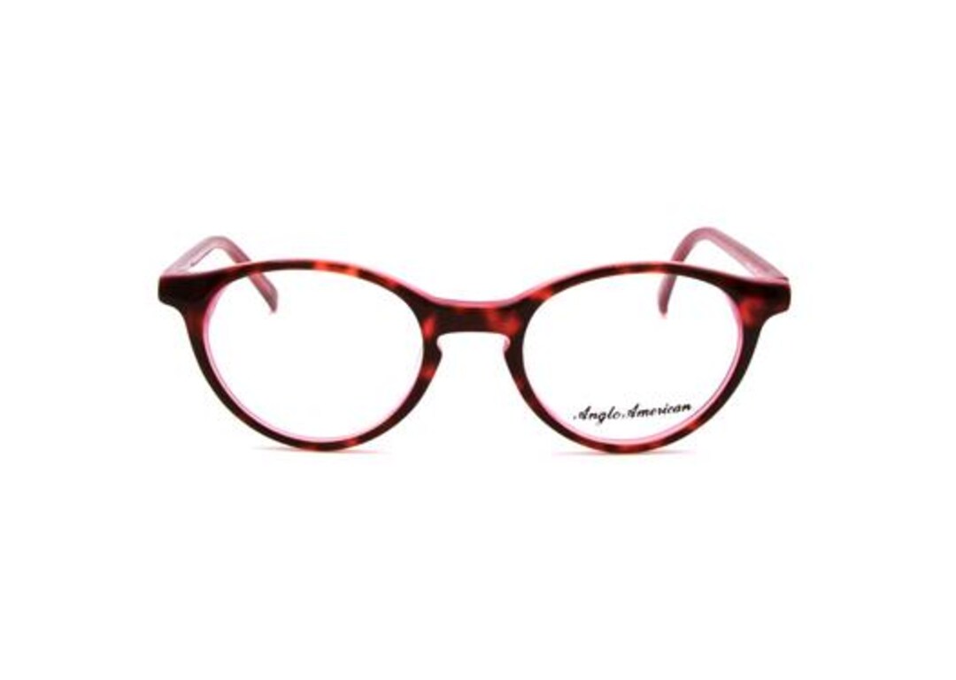 Anglo American 288 Panto Shaped Pink Tortoiseshell Effect Acetate ...