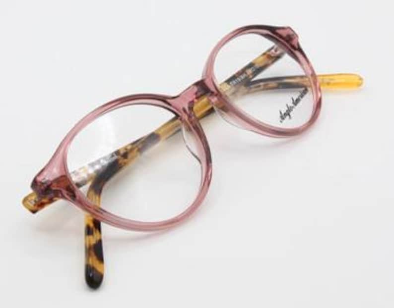 Anglo American Panto Shaped Two Tone Pink and Tortoiseshell Effect ...