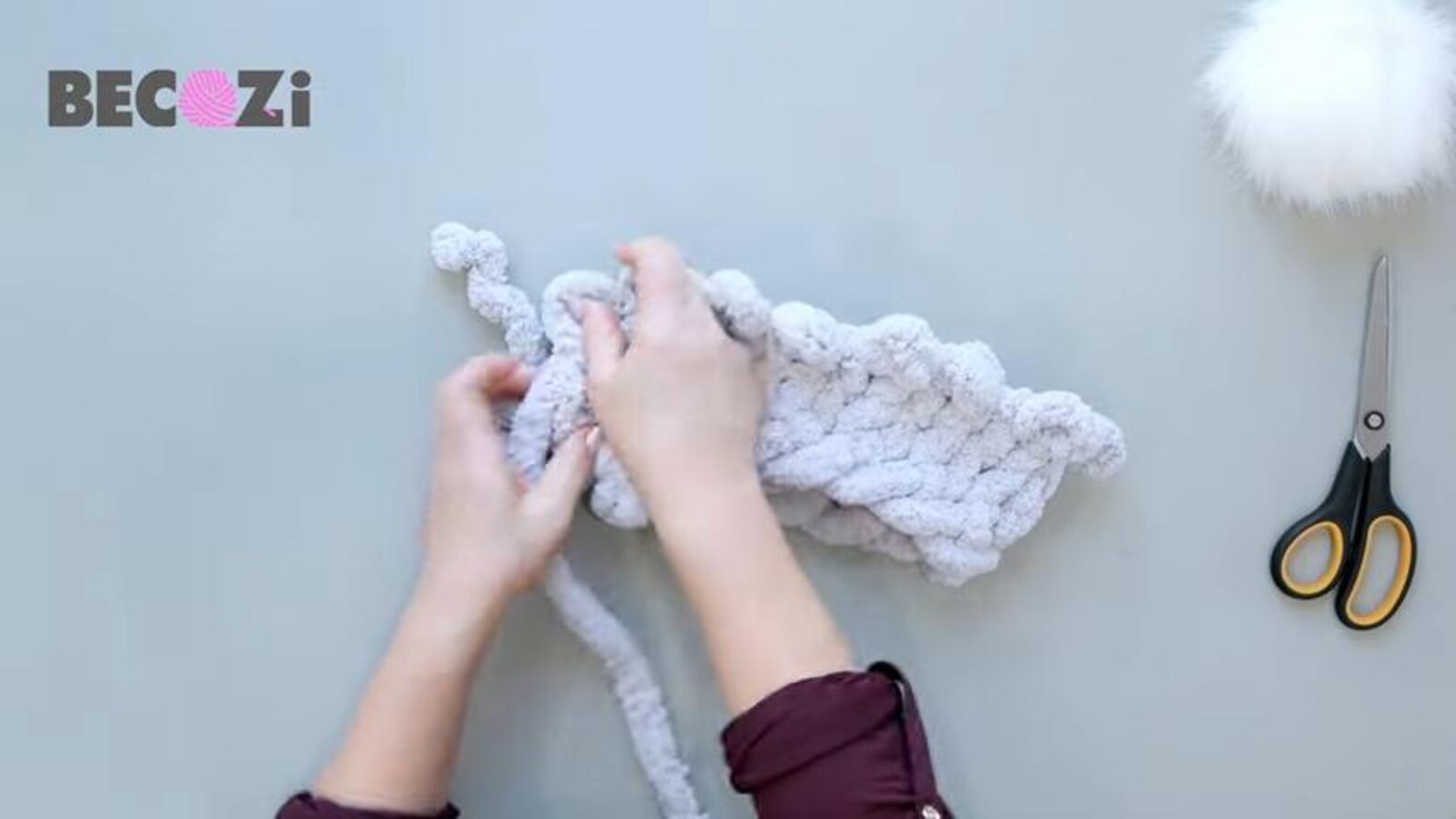 Chunky Chenille Hat Pattern & Video Tutorial - Etsy