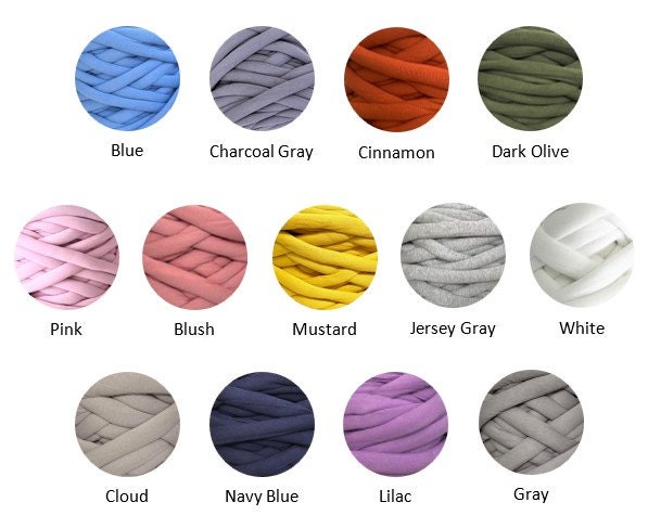 82 Yards Tube Yarn BIG Jumbo Cotton Tube Yarn Super Chunky Giant ...