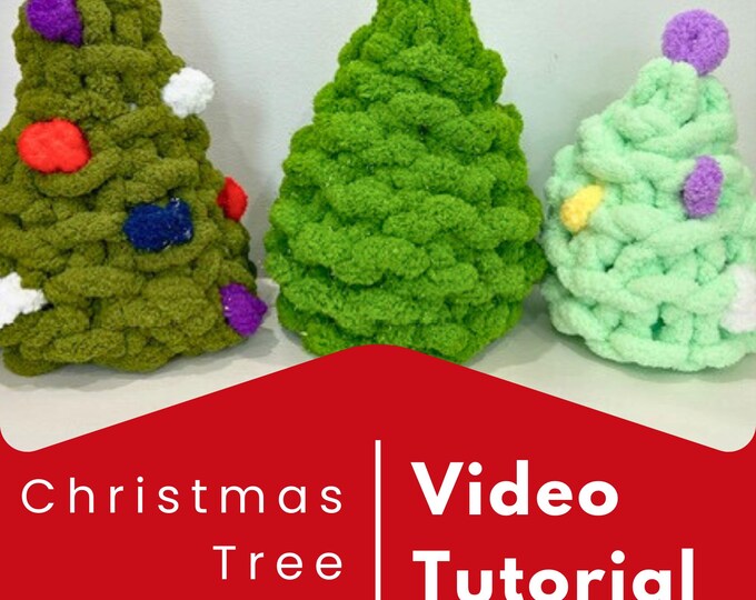 Bobble Christmas Tree Video Tutorial/pattern, How to Finger Knit ...
