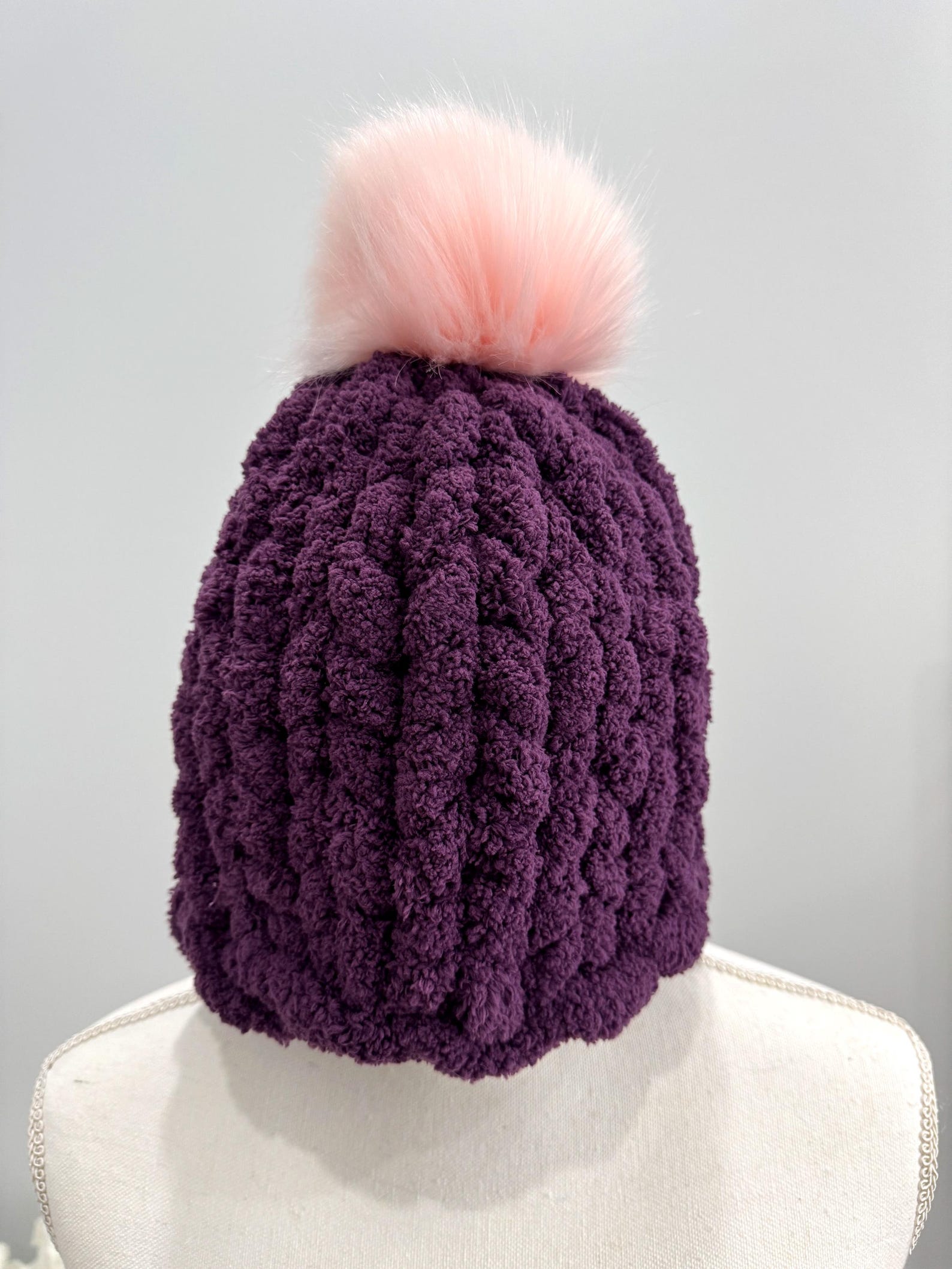 DIY Knit Kit, Hand Knit Kit, Chunky Knit Hat Kit, Soft Chenille Beanie ...