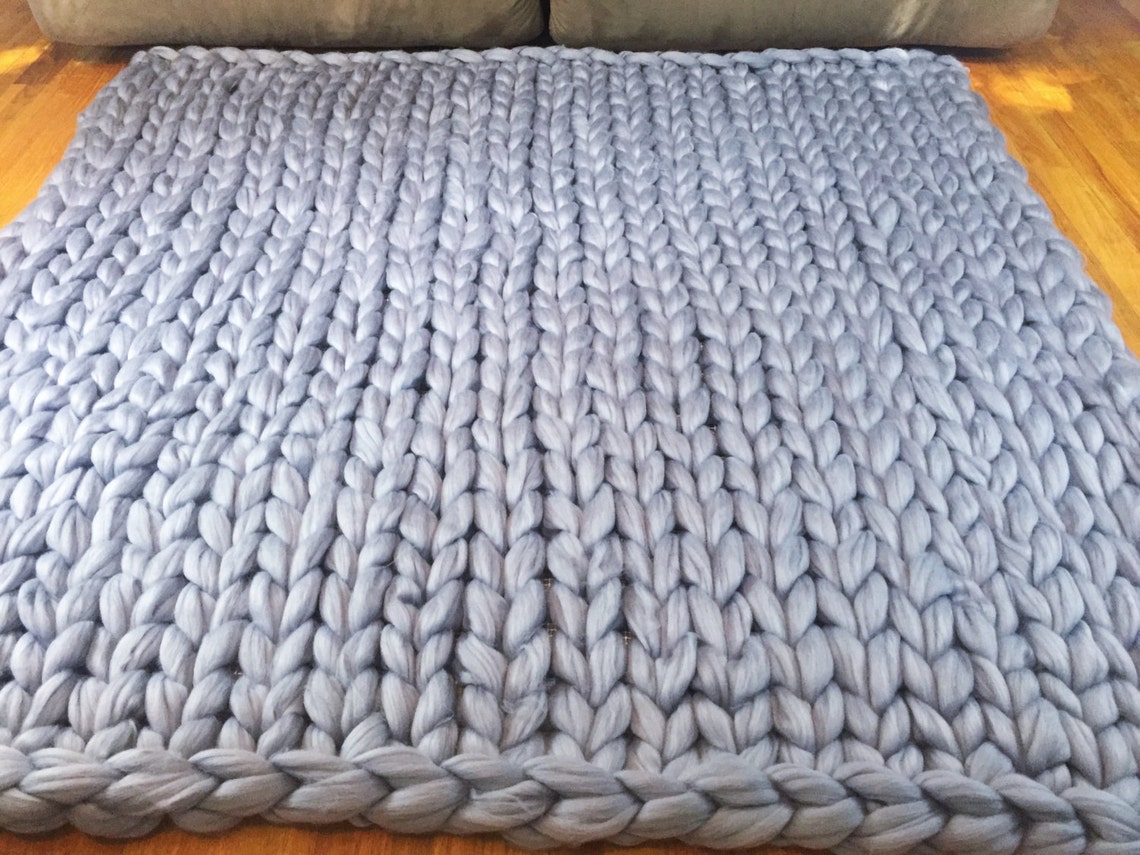 Chunky Rug Chunky Knit Carpet Giant Knit Throw Jumbo Knit - Etsy