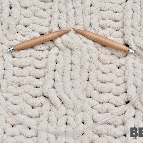 Big Knitting Needles US Size 50 Big Circular Wooden Knitting - Etsy