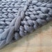 Chunky Rug, Chunky Knit Carpet, Giant Knit Throw, Jumbo Knit Carpet ...