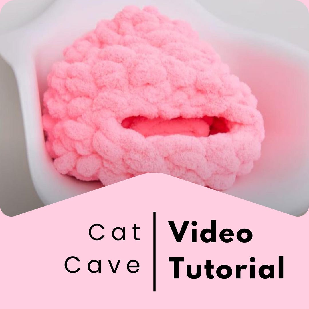 CAT CAVE, Video Tutorial, Hand Knitting - Etsy