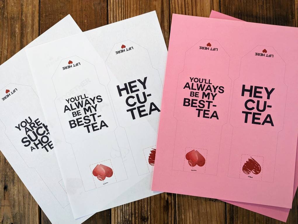Printable Tea Bag Pouches With Punny Tea Sayings Fast DIY - Etsy