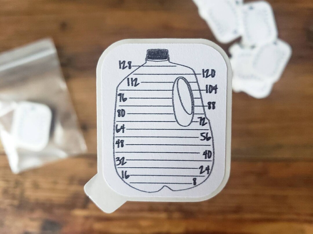 Water/hydration Tracker Stickers || Pack of 31 Individually Cut 1.5" X ...